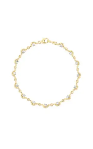 VICE VERSA 14k Yellow Louise Line Bracelet - Gold
