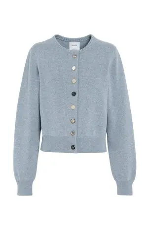 BARRIE Cashmere Mismatch Buttons Cardigan