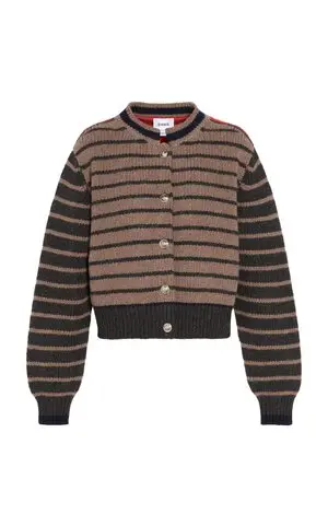 BARRIE Cashmere Chunky Stripes Cardigan