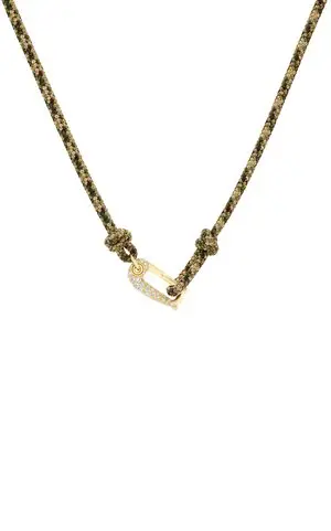 VICE VERSA 14k Yellow Diamond Lock It On Camo Cord - Gold