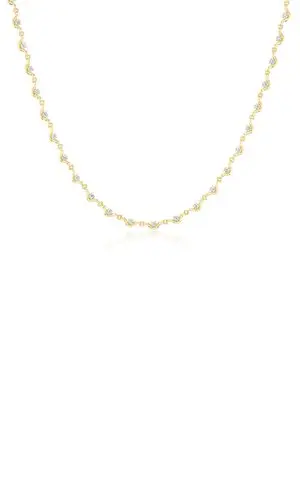 VICE VERSA 14k Yellow Louise Line Necklace
