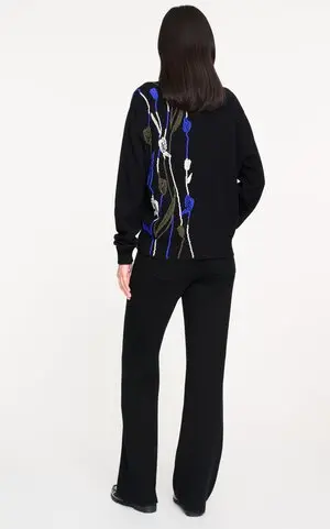 BARRIE Cashmere Stemline Shirt Cardigan - Black