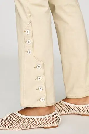 Anthropologie Jodhpur Mid-rise Straight-leg Pants