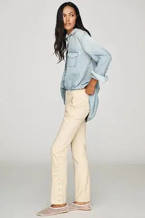 Anthropologie Jodhpur Mid-rise Straight-leg Pants