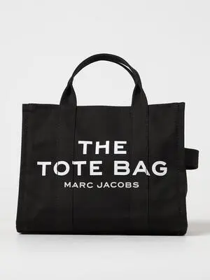 Marc Jacobs The Medium Tote Bag In Canvas - Black