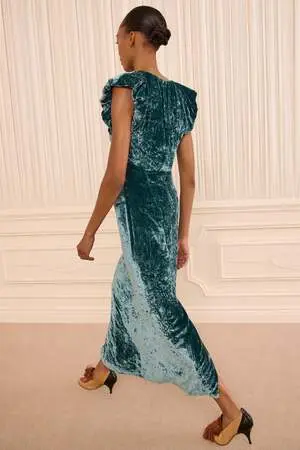 Ulla Johnson Astra V Neck Velvet Dress