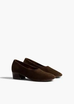 Khaite Marcy Suede Pumps - Ebano