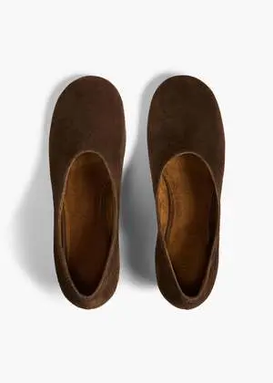 Khaite Marcy Suede Pumps - Ebano