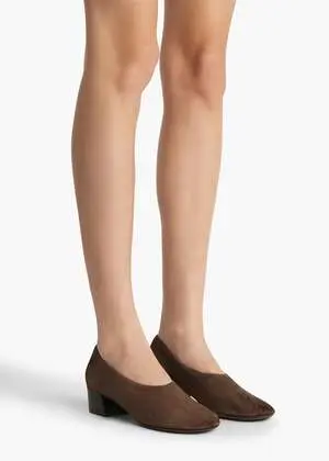 Khaite Marcy Suede Pumps - Ebano