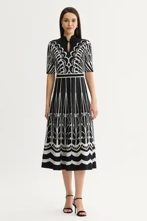 Ming Wang Printed Day Dresses