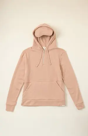 UNCOMMON GOODS Travel Hoodie With Integrated Sleep Mask - Blush