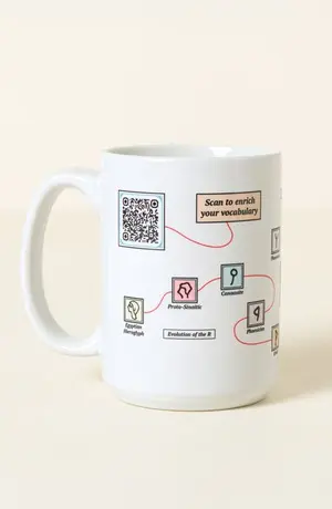 UNCOMMON GOODS Word Nerd Interactive Qr Mug - Multi