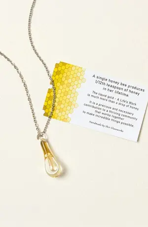UNCOMMON GOODS A Life's Work Honeybee Necklace