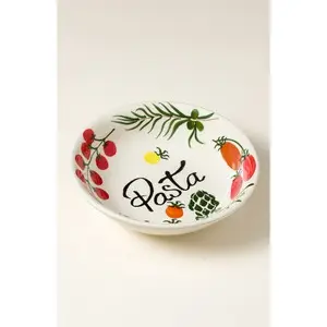 UNCOMMON GOODS Hand-painted Italian Serving Bowl Rosanna S Inc - Multi