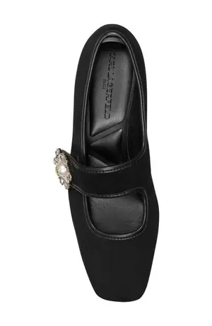 Karl Lagerfeld Paris Isabelle Ballet Flat With Crystal Brooch