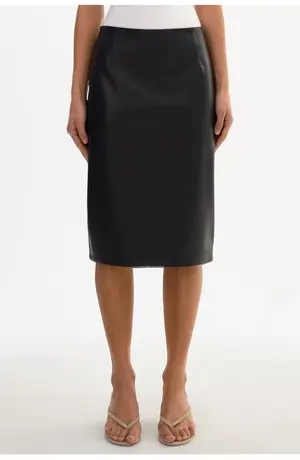 LAMARQUE Luciana | Faux Leather Pencil Skirt