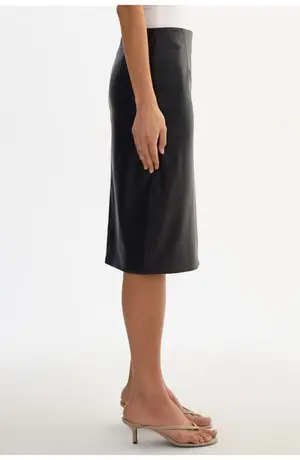 LAMARQUE Luciana | Faux Leather Pencil Skirt