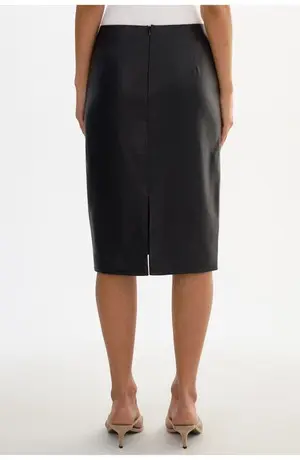 LAMARQUE Luciana | Faux Leather Pencil Skirt