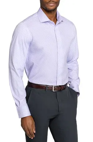 W.R.K Slim Fit Cross Geo Reworked Button-up Shirt
