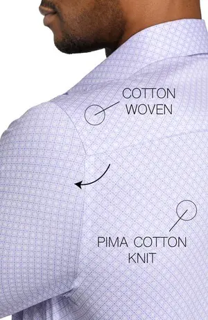 W.R.K Slim Fit Cross Geo Reworked Button-up Shirt