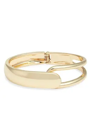 Nordstrom Open Loop Hinge Bangle - Gold