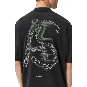 ALLSAINTS Linx Graphic T-shirt - Washed Black