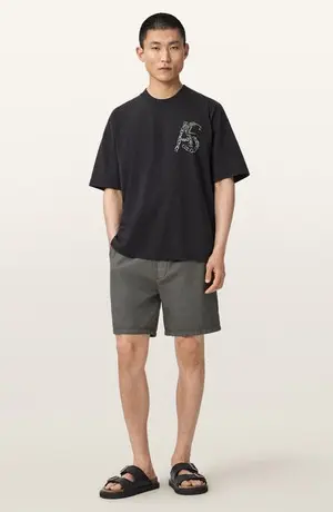 ALLSAINTS Linx Graphic T-shirt - Washed Black