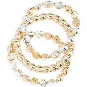 Nordstrom Set Of 3 Mixed Orb Stretch Bracelets
