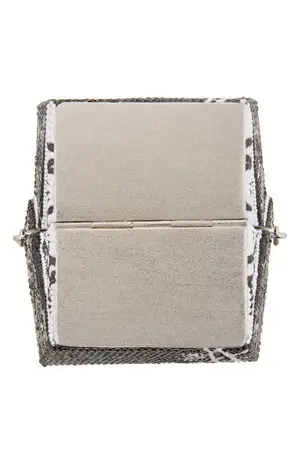 Judith Leiber Bamboo Crystal Take Out Box Evening Bag