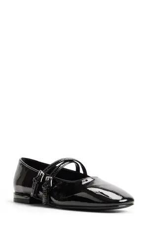 Aldo Elinora Mary Jane Flat With Criss-cross Straps - Black