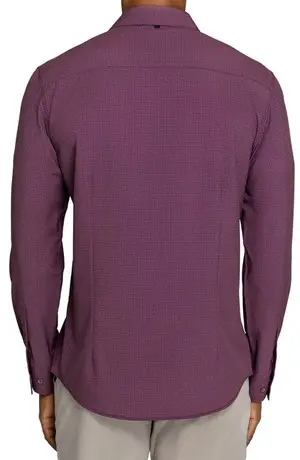 W.R.K Houndstooth Performance Long Sleeve Button Up Shirt