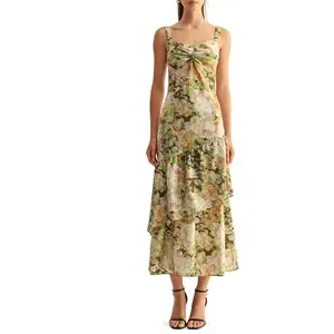 Adelyn Rae Kaya Ruffle Tiered Midi Sundress