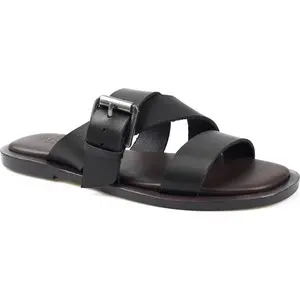 ARTISAN CRAFTED BY ZIGI Maranello Slide Sandal - Black Leather