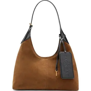 Marc Jacobs Belted Sack Suede Shoulder Bag - Copper