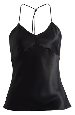 REFORMATION Natasia Satin Halter Neck Top
