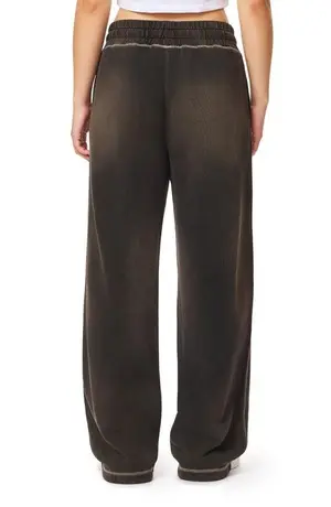 L/AB C/O OFF-WHITE Wide Leg Cotton Jersey Pants