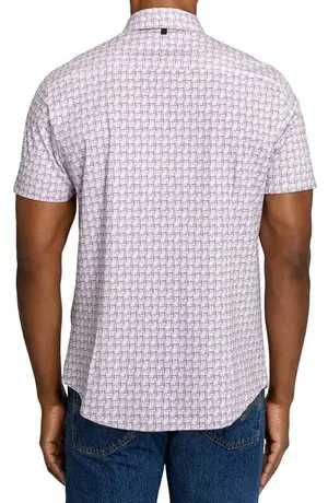 W.R.K Faded Square Short Sleeve Button-down Shirt