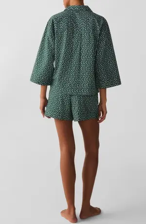 PETITE PLUME Olivia Cotton Poplin Short Pajamas