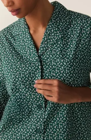 PETITE PLUME Olivia Cotton Poplin Short Pajamas