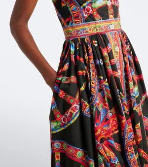 Dolce & Gabbana Carretto Cotton Midi Dress