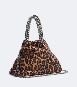 Stella McCartney Falabella Mini Leopard-print Top-handle Bag