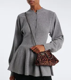 Stella McCartney Falabella Mini Leopard-print Top-handle Bag