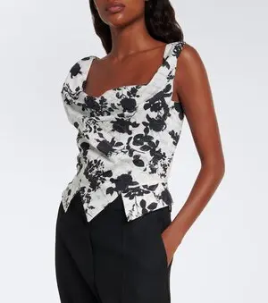 VIVIENNE WESTWOOD Floral Print Bustier Top - Multicoloured