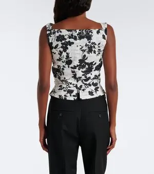 VIVIENNE WESTWOOD Floral Print Bustier Top - Multicoloured