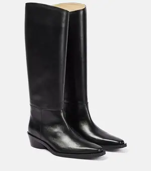 Proenza Schouler Bronco Leather Knee-high Boots - Black