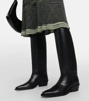 Proenza Schouler Bronco Leather Knee-high Boots - Black