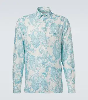 Etro Paisley Linen Shirt - White