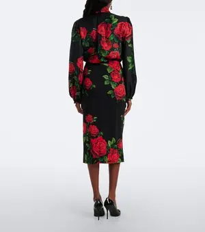 Dolce & Gabbana Floral Pencil Skirt