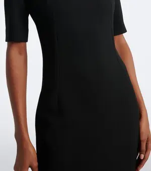 Dolce & Gabbana Virgin Wool Crêpe Midi Dress