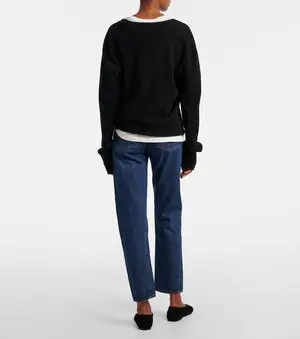 TOTEME Twisted Seam Mid-rise Straight Jeans In Worn